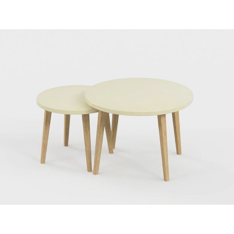 Lot de 2 tables basses - 60X41cm & 45X37cm - Sable Pas Cher Guadeloupe ...